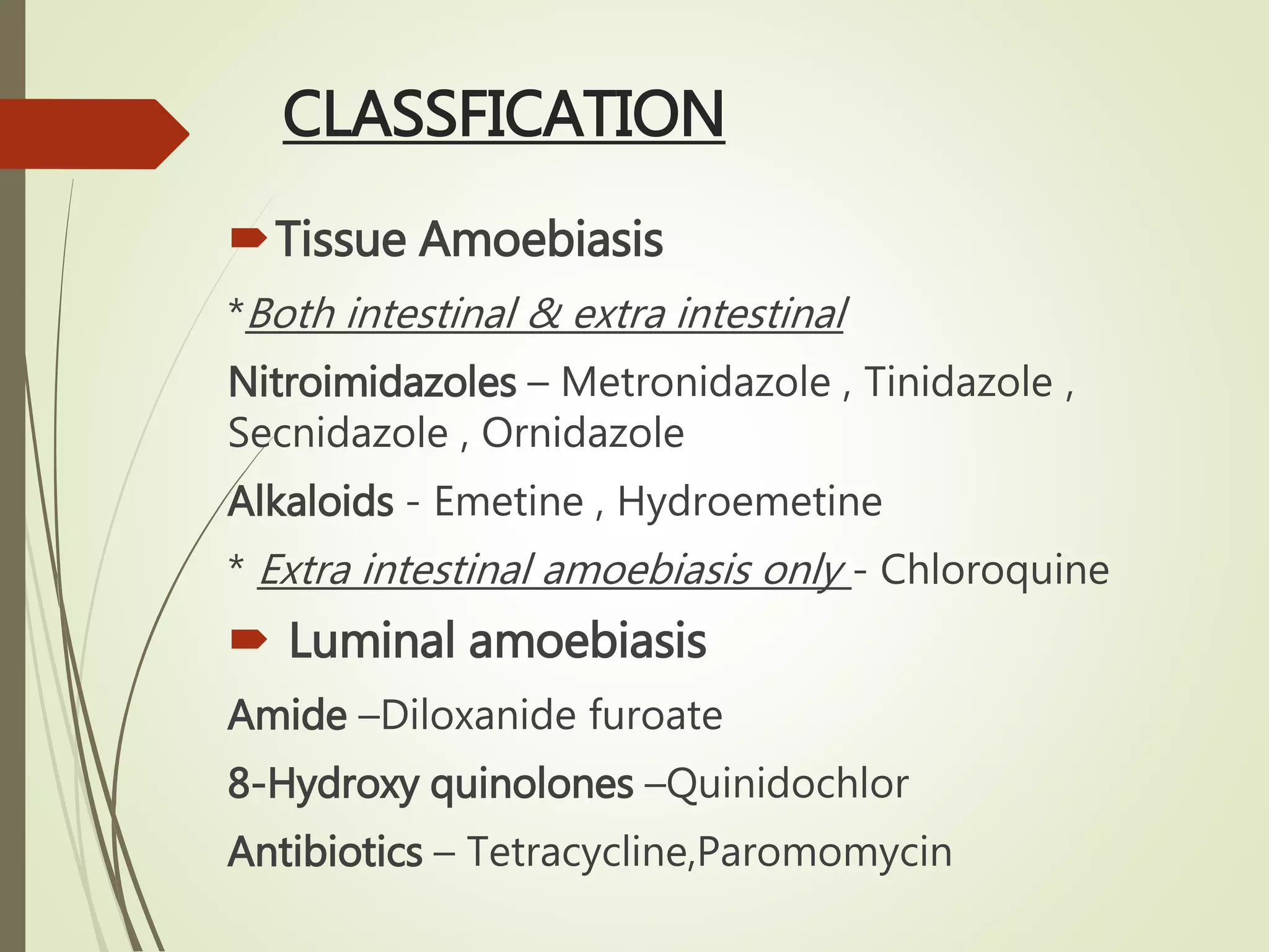 Anti Amoebic Drugs | PPTX