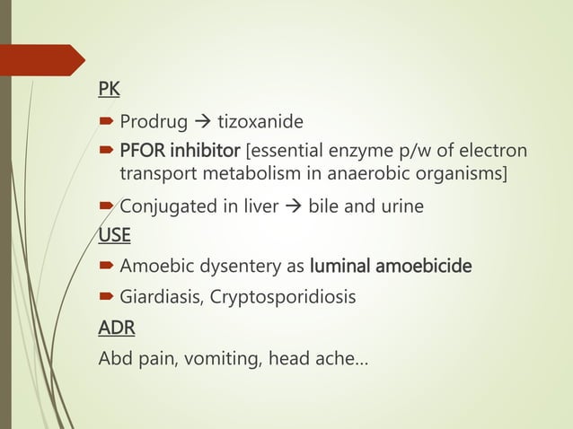 Anti Amoebic Drugs | PPTX