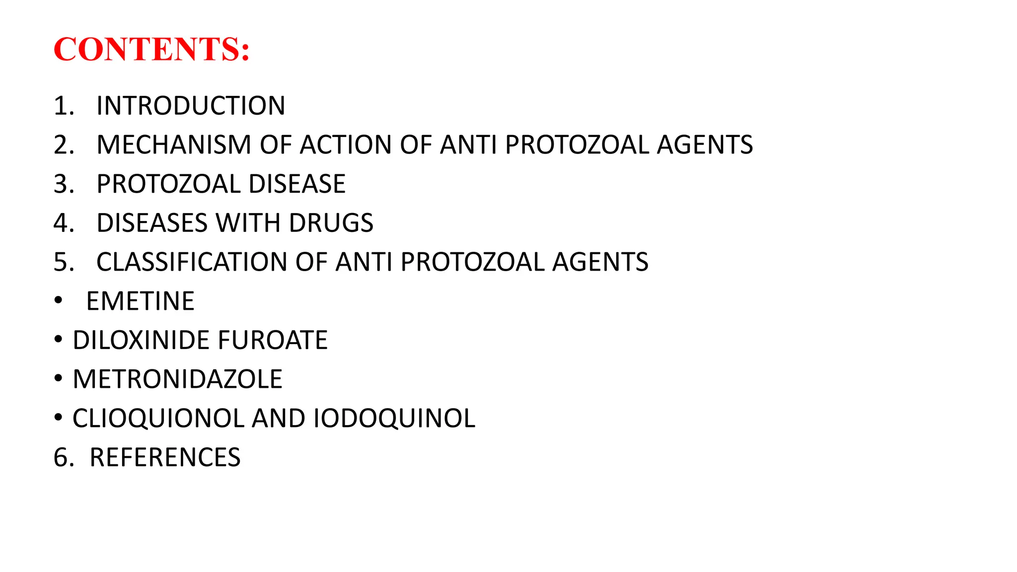 Drugs used in protozoal infections with antiprotozoal drugs | PPTX