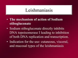 ANTIPROTOZOAL AND ANTIFUNGAL DRUGS...... | PPT
