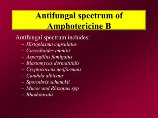 ANTIPROTOZOAL AND ANTIFUNGAL DRUGS...... | PPT