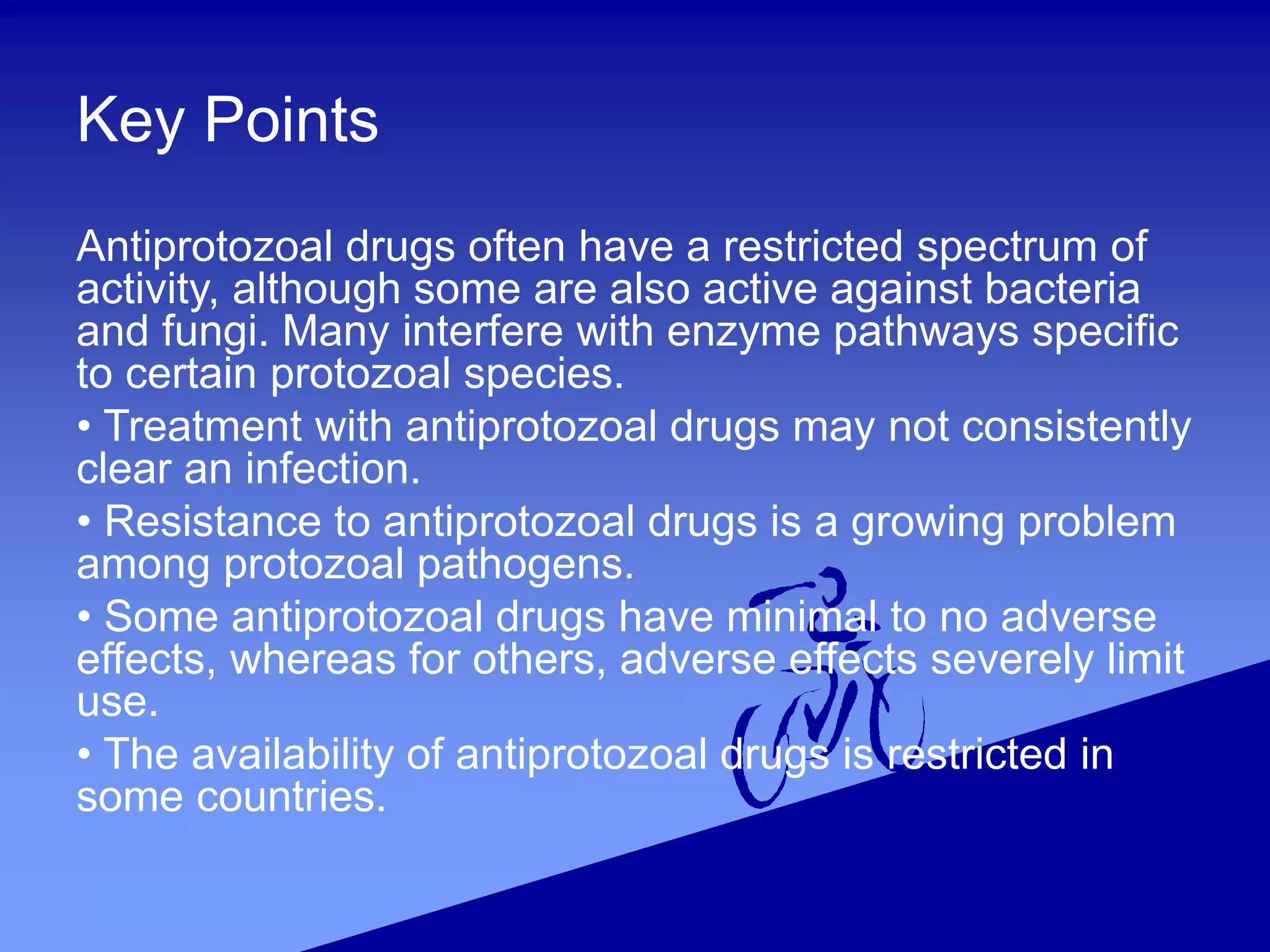 Antiprotozoal drugs classification,mechanism of action uses and adverse ...