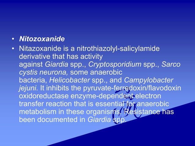 Antiprotozoal drugs classification,mechanism of action uses and adverse ...