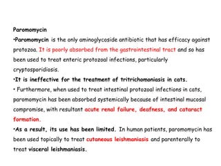 ANTIPROTOZOAL pharmacology DRUGS tony new.ppt