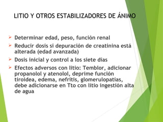 Antipsicoticos, litio | PPT