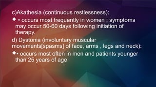 ANTIPSYCHOTIC DRUGS,MECHANISM OF ACTION,INDICATION , CONTRO-INDICATION ...
