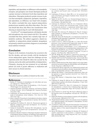 Antipsychotic Agents Efficacy and Safety in Schizophrenia | PDF