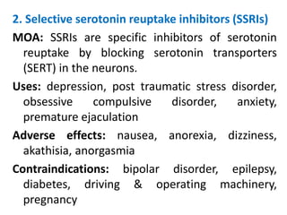 Antipsychotics, Antidepressants (dopamine) | PPTX