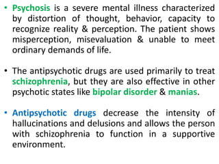 Antipsychotics, Antidepressants (dopamine) | PPTX