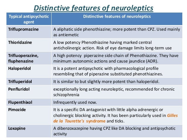 Antipsychotic drugs