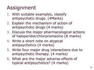 Antipsychotic Drugs.ppt | Brain and Nervous System Disorders | Diseases ...
