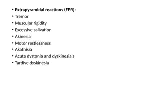 drugs used in psychosis, depression, and schizophrenia | PPTX