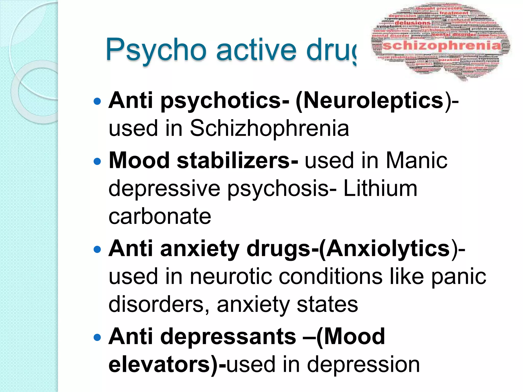 Anti psychotics & anti manic drugs | PPTX