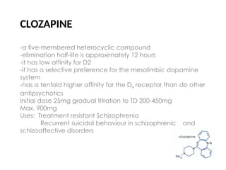 antipsychotic medications and classification and uses | PPTX