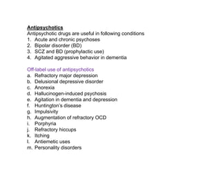Antipsychotics completed version | PPTX