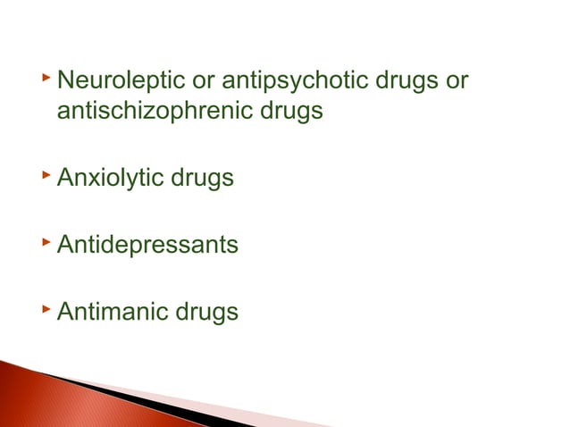 Antipsychotic drugs | PPT | Brain and Nervous System Disorders ...