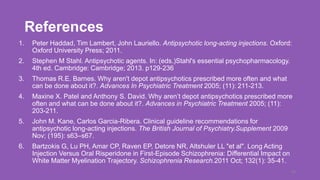 Antipsychotics long acting injections | PPTX