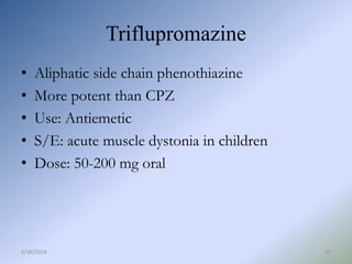 Pharmacotherapy of antipsychotics | PPTX