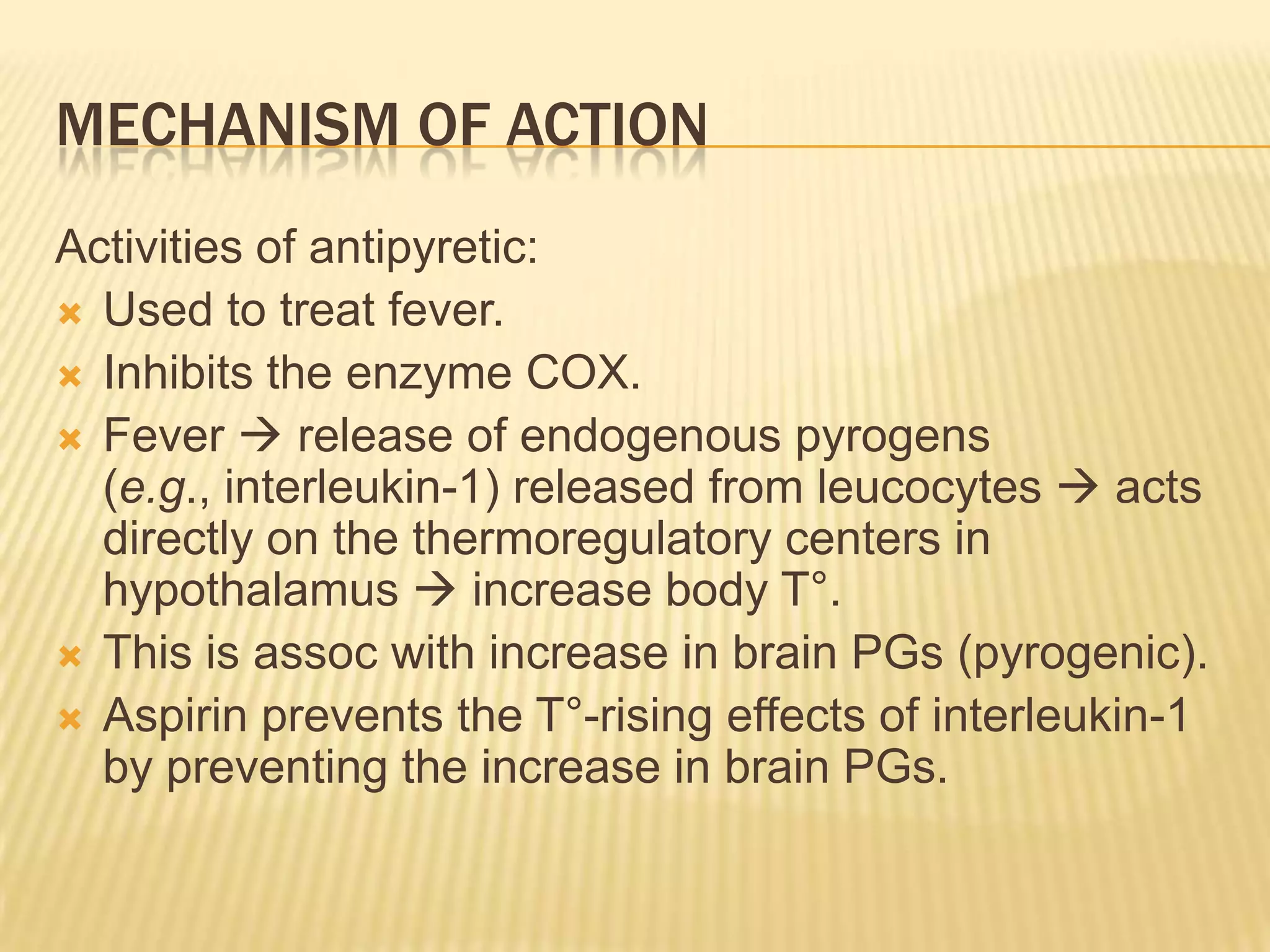 Antipyretic drugs | PPTX