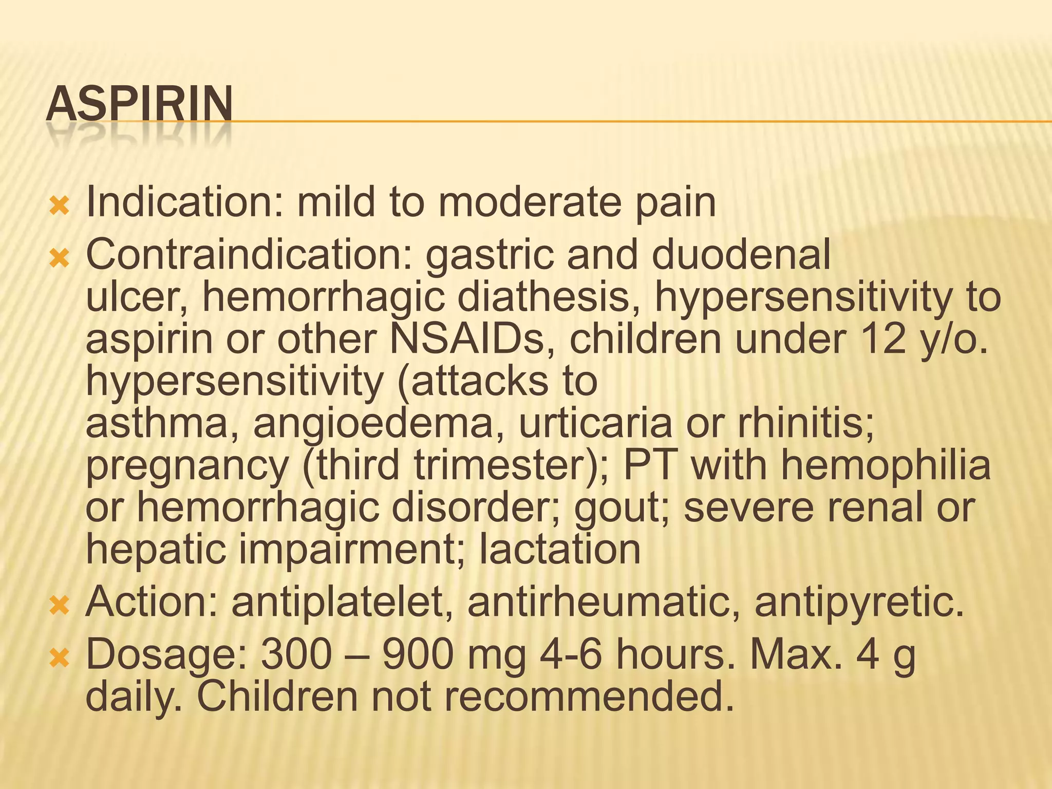Antipyretic drugs | PPTX