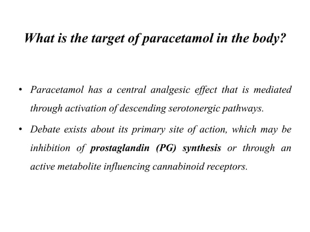 PARACETAMOL PHARMACOLOGY | PPTX | Pharmaceutical Drugs | Medical Health
