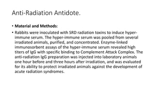 Antiradiation antidote | PPT