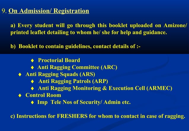 Anti ragging | PPT | Law