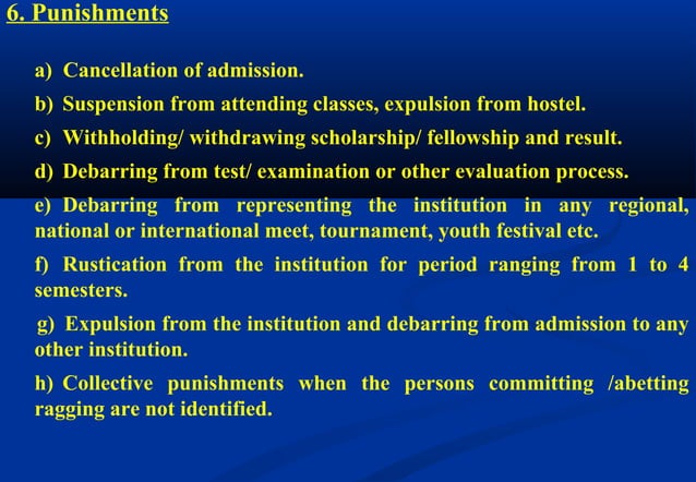 Anti ragging | PPT | Law