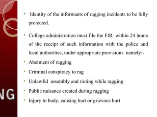 Antiragging laws in India | PPT