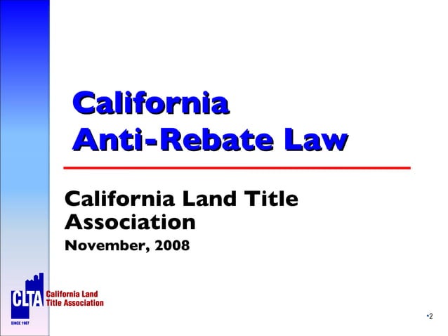 Anti Rebate Law Presentation Revised | PPT
