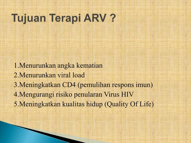 Anti retroviral therapy | PPTX