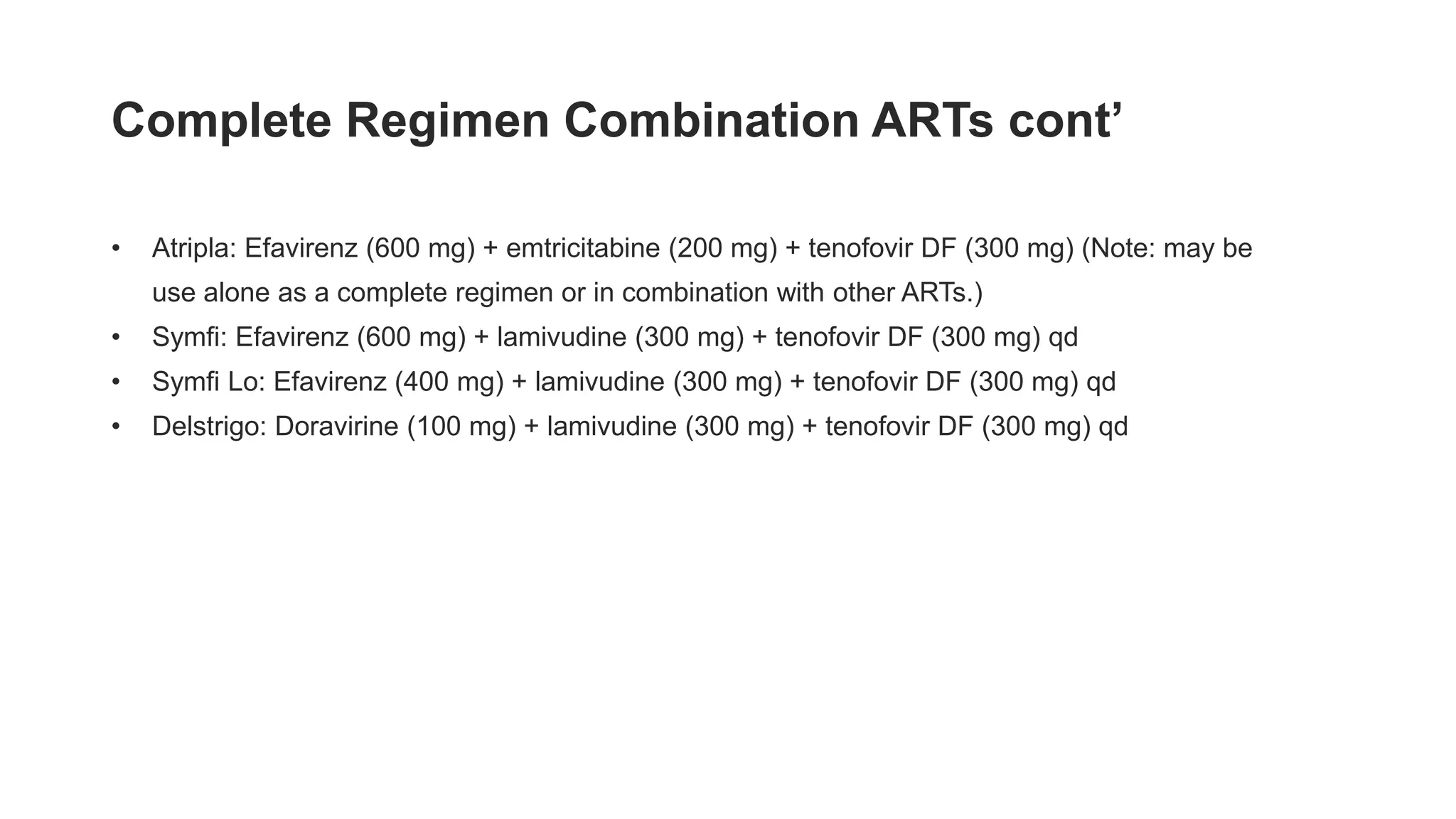 Antiretroviral therapy for hiv infection | PPTX