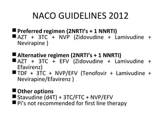 Antiretroviral therapy switch | PPT
