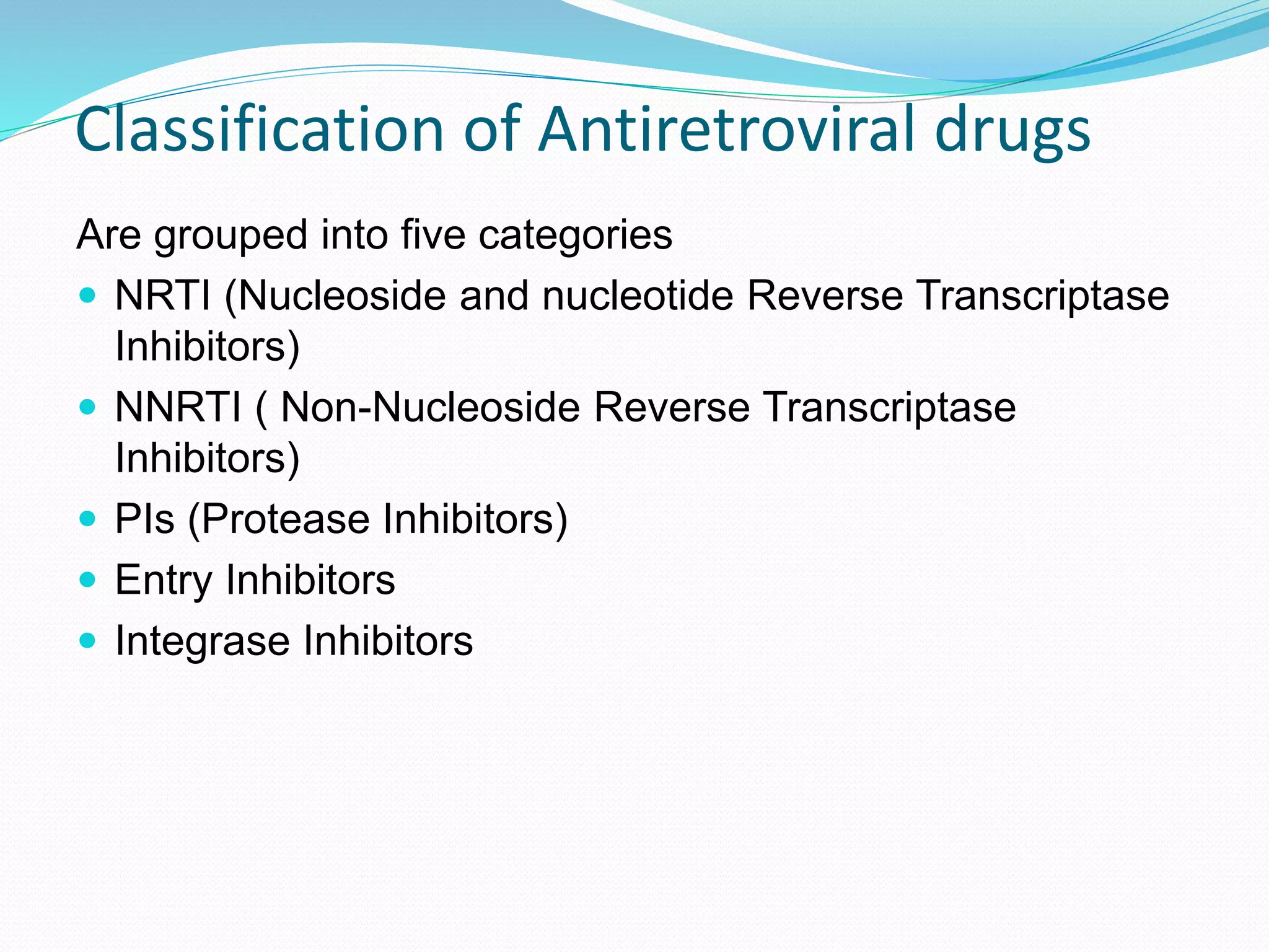 Antiretroviral therapy | PPTX