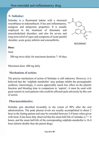Anti rheumatic drug ( NSAIDs and DMARDs ) | PDF