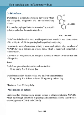 Anti rheumatic drug ( NSAIDs and DMARDs ) | PDF