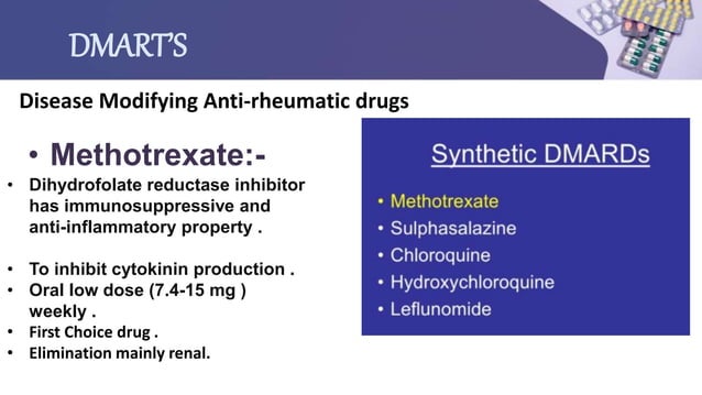 Anti rheumatic Drugs ,( Pharmacology ppt ) | PPTX | Bone and Joint ...