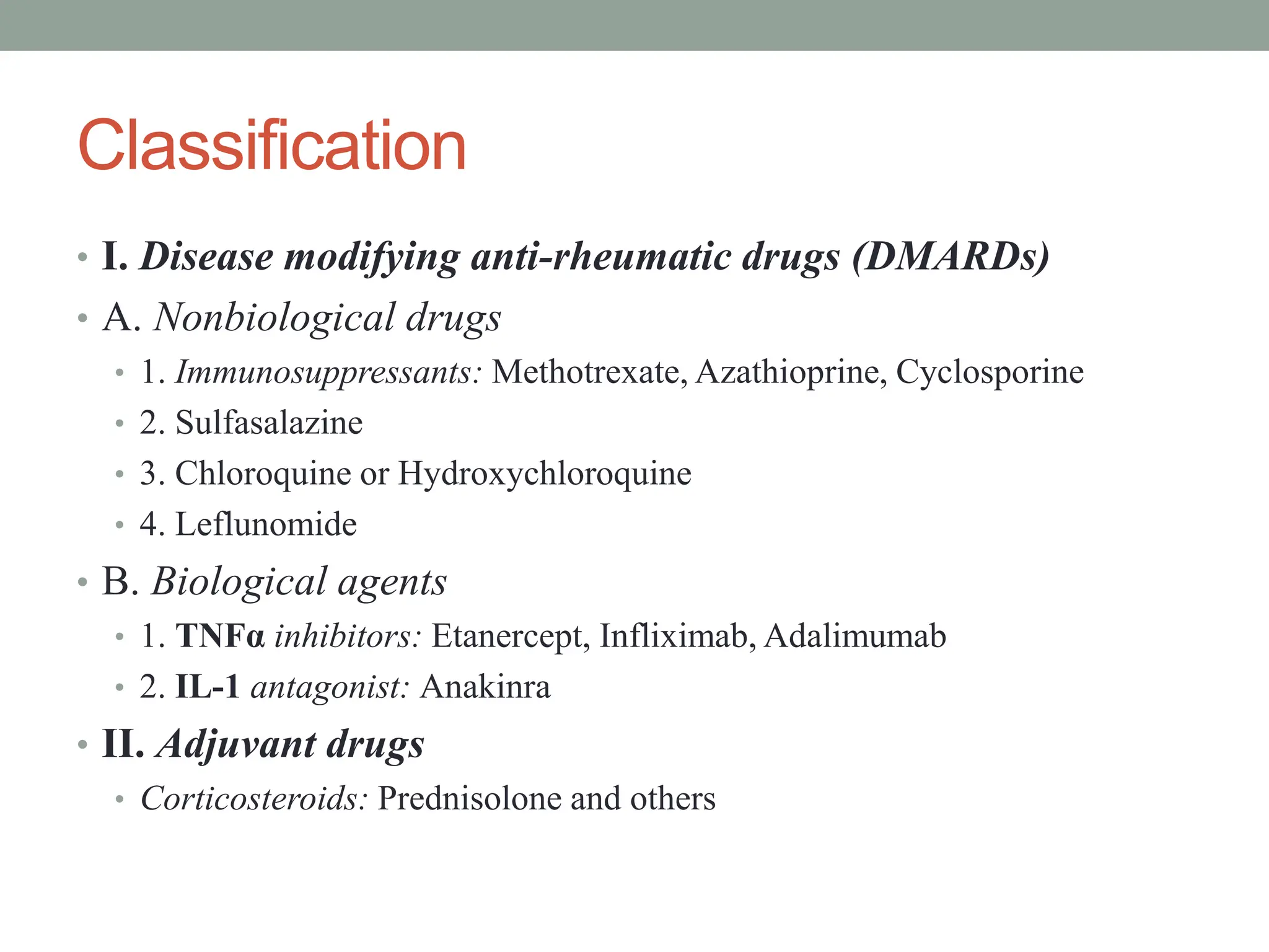 Pharmacology of Antirheumatic Drugs..... | PPTX