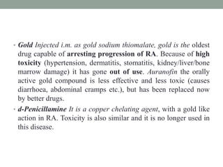 Pharmacology of Antirheumatic Drugs..... | PPTX