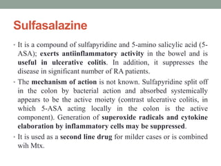 Pharmacology of Antirheumatic Drugs..... | PPTX