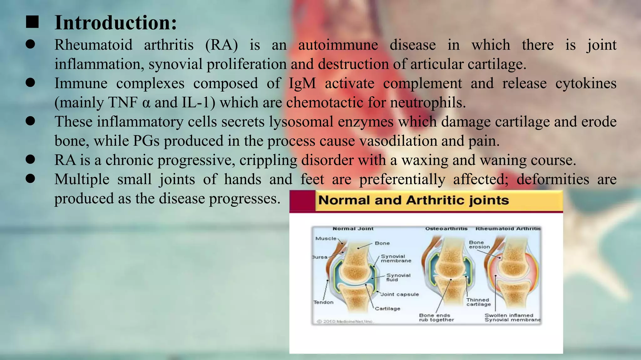 Antirheumatoid drug's | PPTX