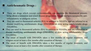 Antirheumatoid drug's | PPTX