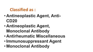 Anticancer ( rituximab ), monoclonal antibody | PPTX