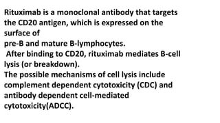 Anticancer ( rituximab ), monoclonal antibody | PPTX
