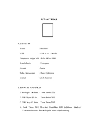 Anti riwayat hidup | DOC