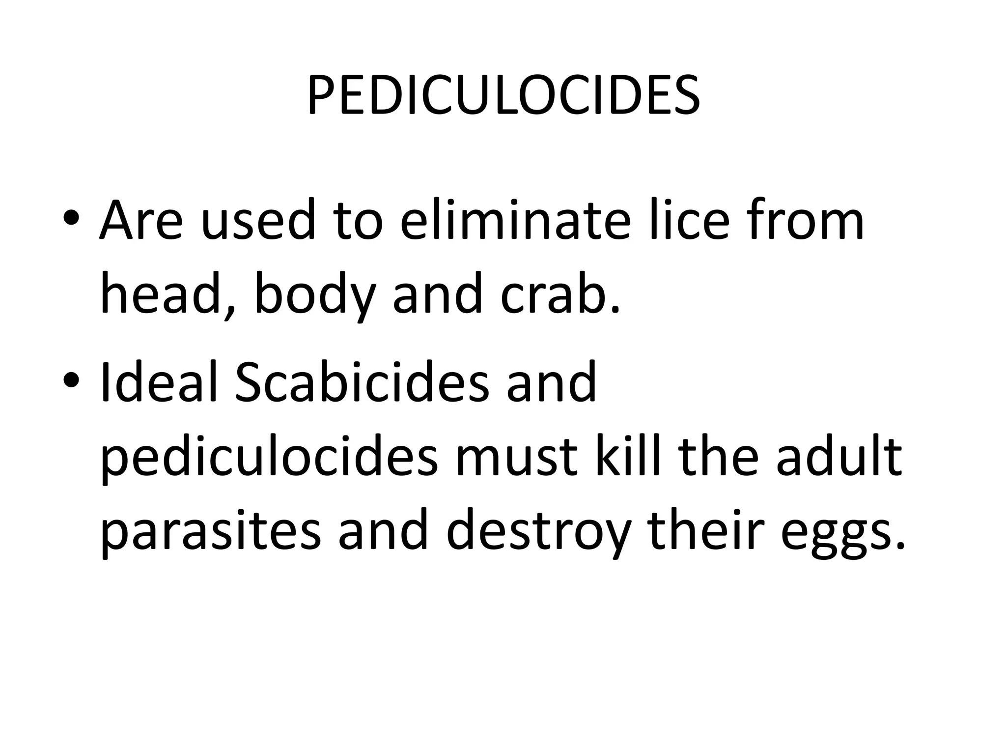 Antiscabies and antipedicular agents | PPTX