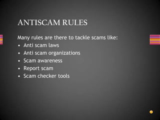 Antiscam | PPTX | Email | Internet