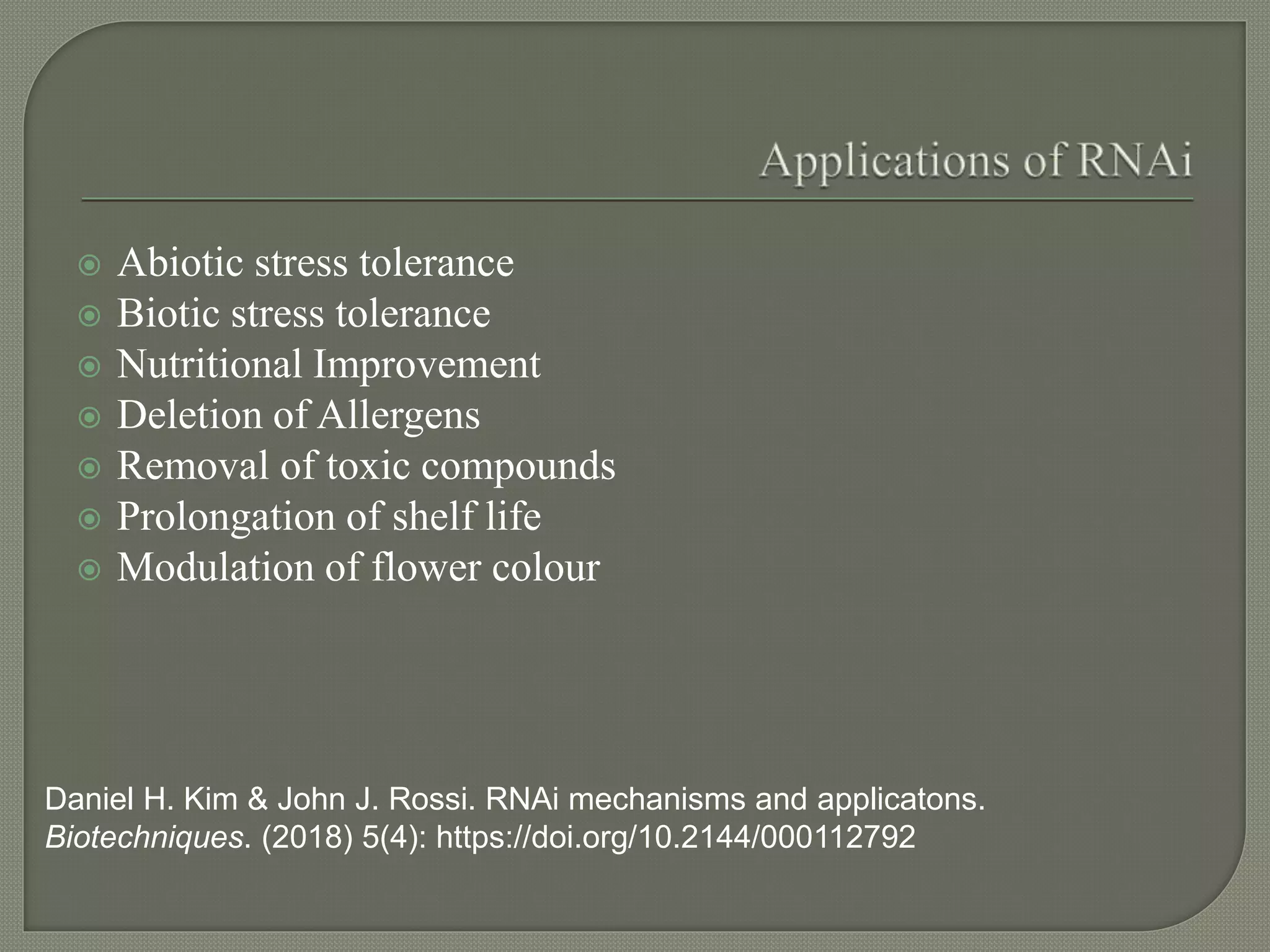 Antisense and RNAi | PPTX