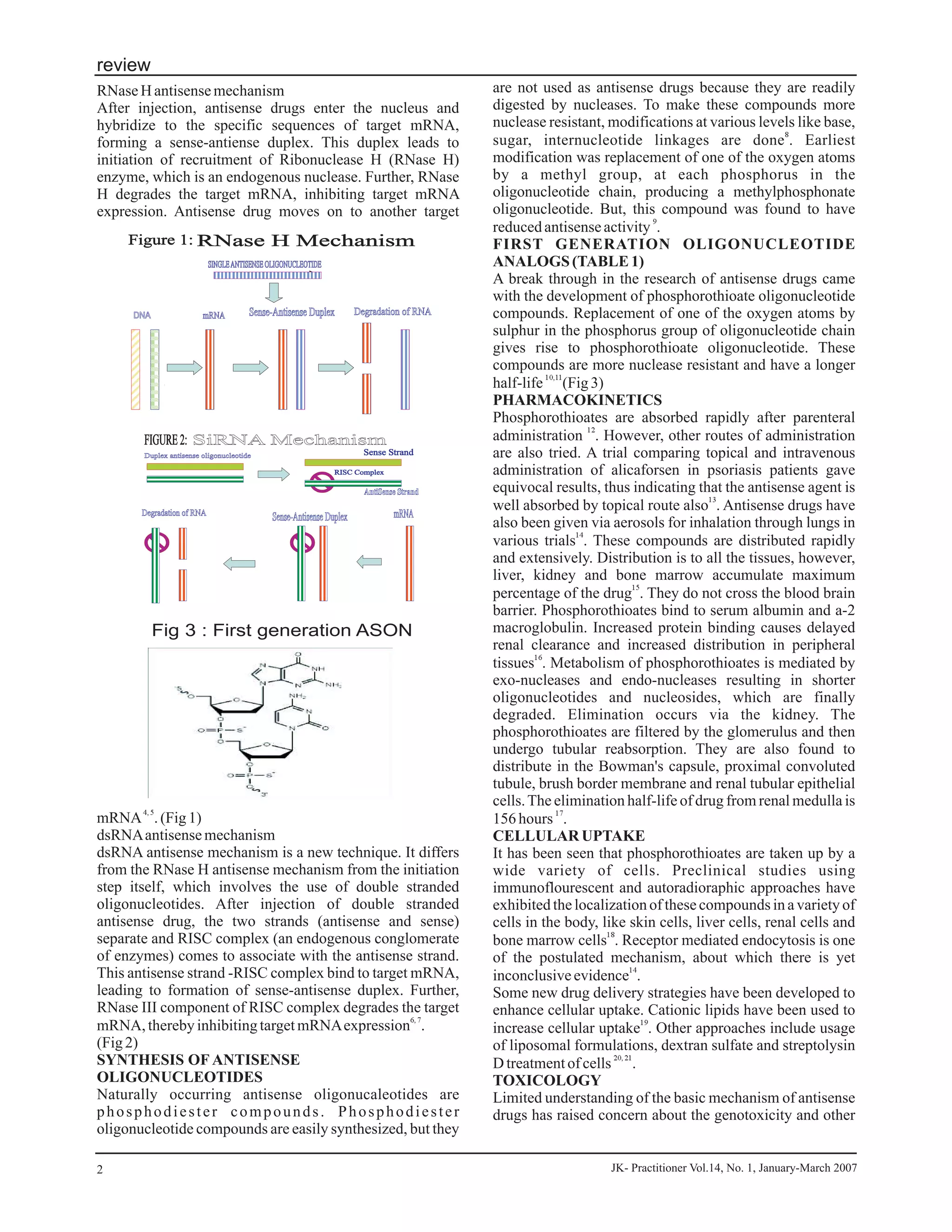 Antisense oligonucleotides recent advances and potential | PDF