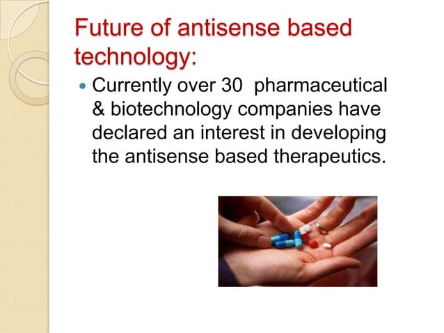 Antisense oligonucleotide therapy | PPTX